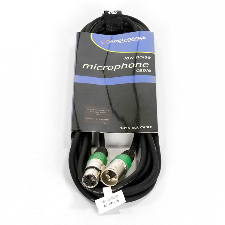 ADJ mikrofonski kabl GREEN XLR/XLR 5m