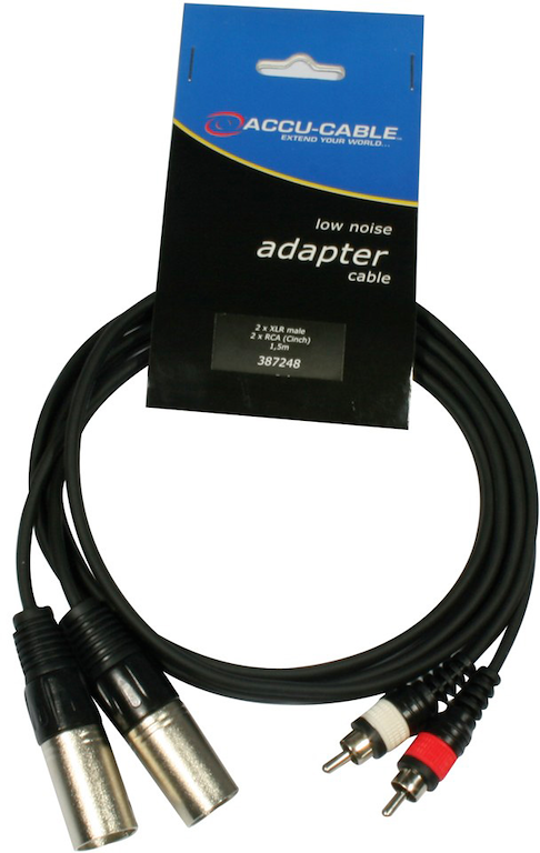 American Audio Accu-Cable AC-2XM-2R/1,5 Kabl