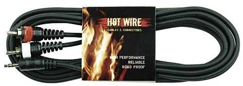 GEWA Cinch cable Hot Wire 1,5 m black