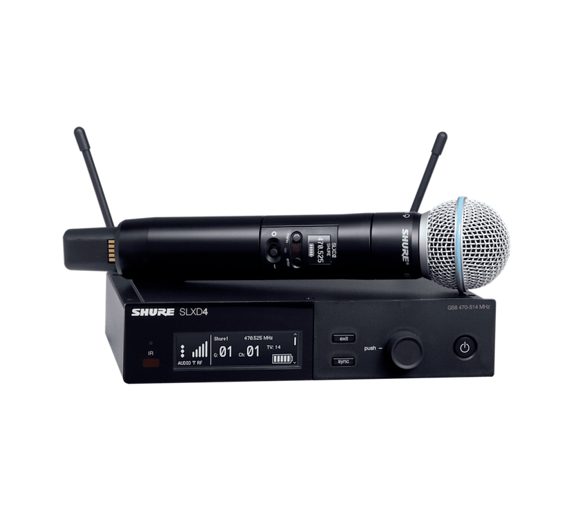 Shure SLXD24E/B58-H56 | Single HH SYS W / Beta 58A Mic 518-562MHz