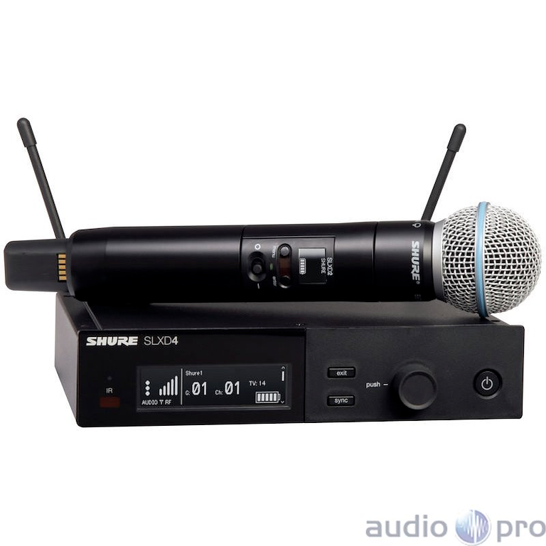 Shure Slxd24 Beta58 G59 | Digital Wireless Handheld Microphone System 470-514mhz