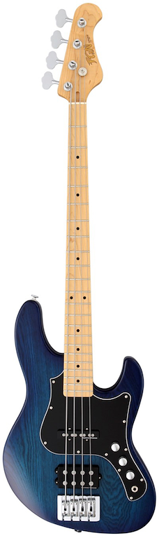 FGN Fujigen JMJ-ASH-M/SBB See-through Blue Burst bas gitara