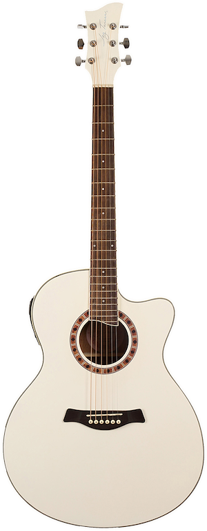 Jay Turser JTA-424CET White elektro-akustična gitara