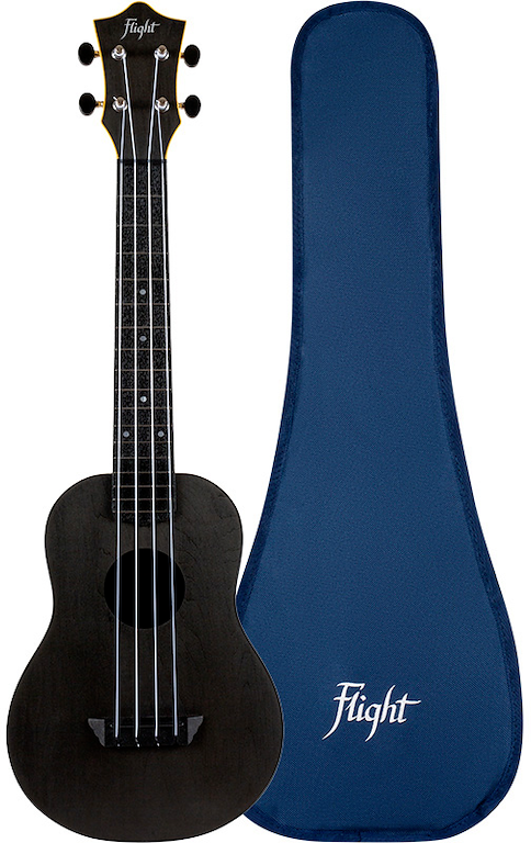 Flight TUC-35 Black Concert Travel Ukulele