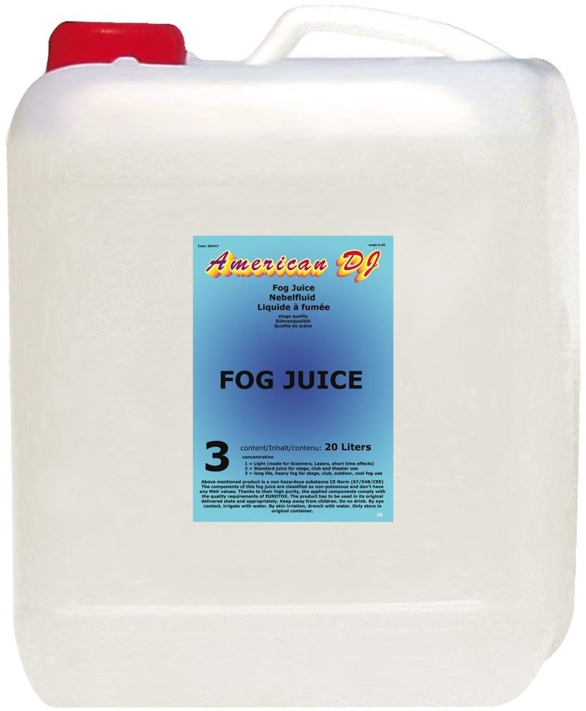 American DJ Fog juice 3 heavy --- 20 Liter
Tehnička specifikacija