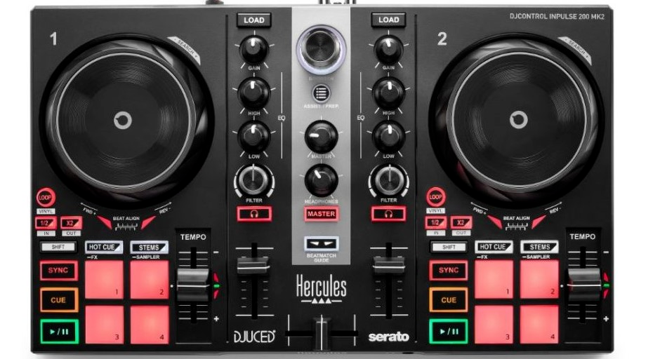 HERCULES DJ CONTROL INPULSE 200 | COMPACT DJ CONTROLLER