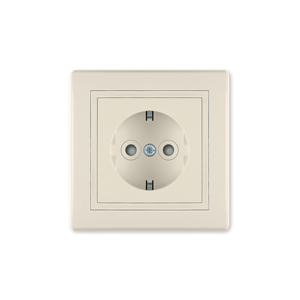 PRIKLJUCNICA DVOPOLNA 16A SA ZASTITOM KREM ALING PRESTIGE 601.999
