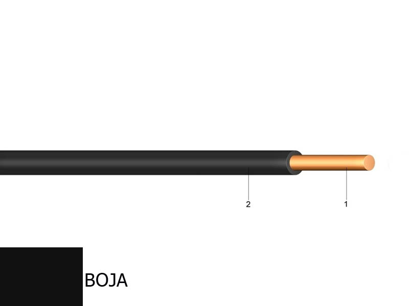 PROVODNIK P 1 MM2 CRNA (H07V-U)