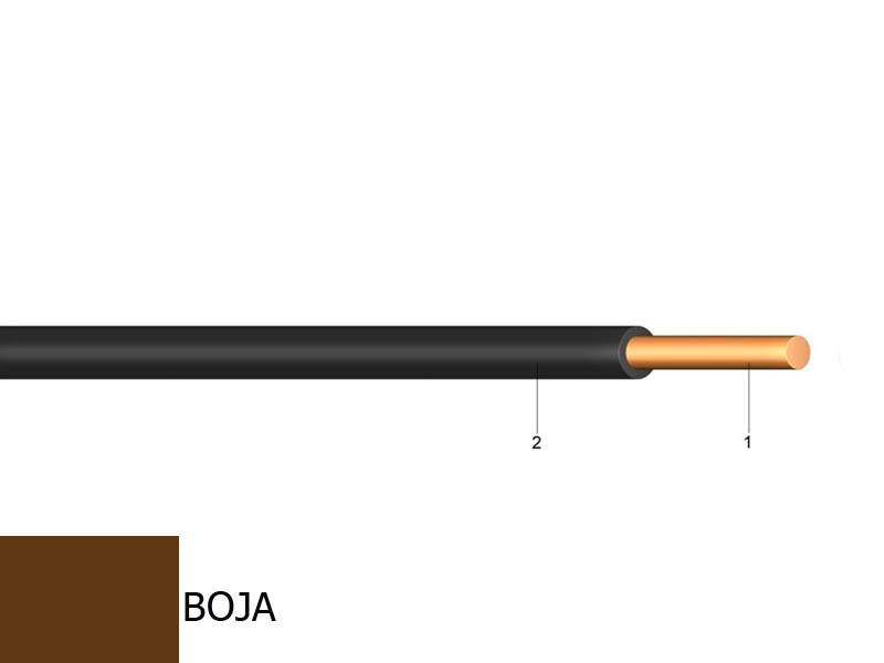 PROVODNIK P 1 MM2 BRAON (H07V-U)