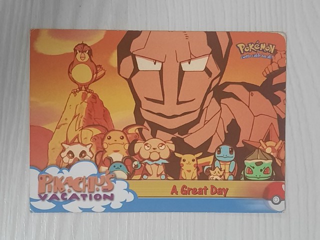 Topps Pokemon Card 58 A Great Day