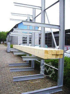 Cantilever rack, jednostrani, 3m visok, 1.20m
europaeischer Markenhersteller Kragarmregal, feuerverzinkt