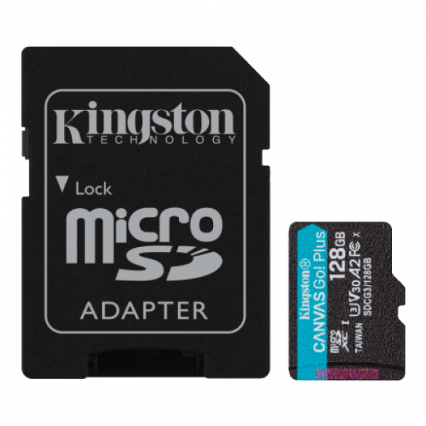 KINGSTON + SD adapter SDCG3/128GB 170/90