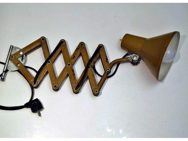 Stara harmonika (makaze) zidna  lampa