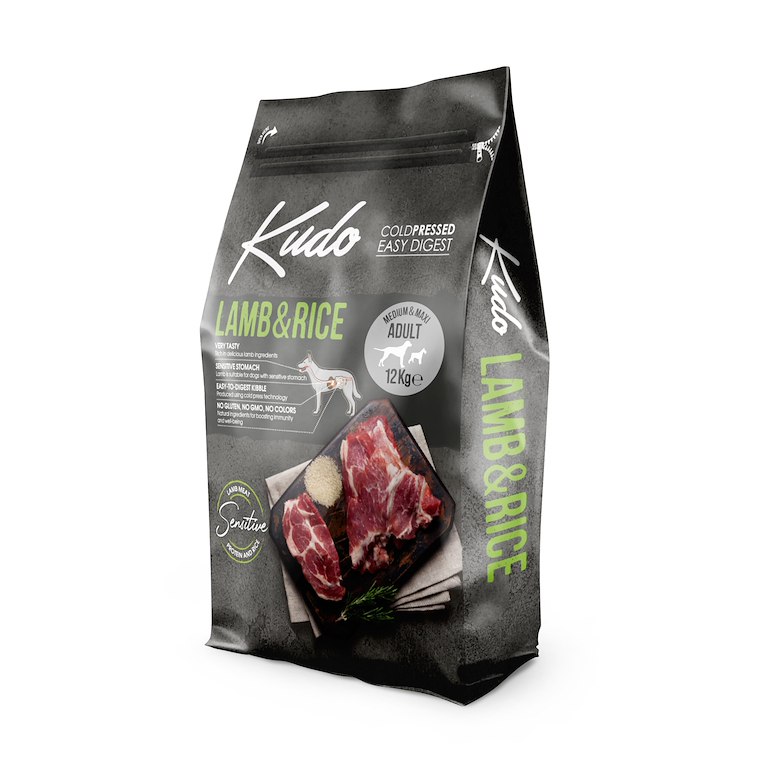 Kudo Dog Adult M&L Lamb&Rice 12kg