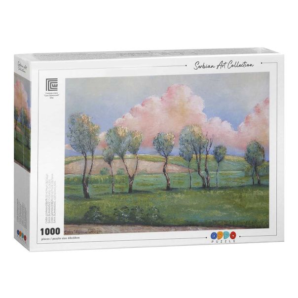 SERBIAN ART Puzzle Sava Šumanović - Večernji oblaci - 1000 delova