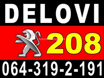 Pežo 208 DELOVI Peugeot