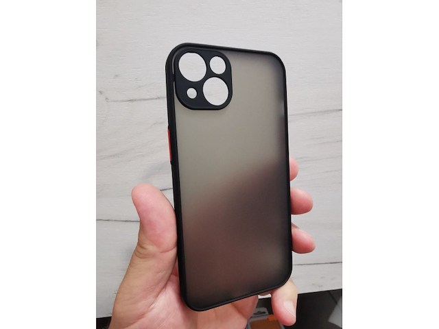 Iphone 13 maska Color Button Matte Crna