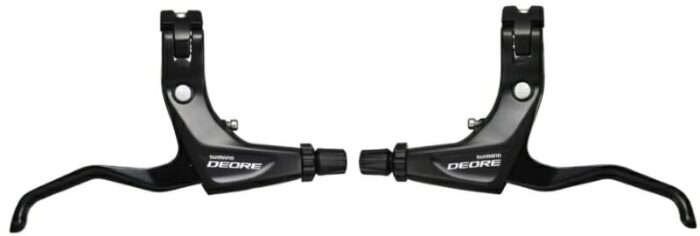 RUČICE KOČNICA SHIMANO DEORE BL-T610 DESNA & LEVA ZA TREKING 2 FINGER BRAKE CABLE T-TYPE 800/900MM OUTER CASING 1400/1600MM BLACK IND.PACK