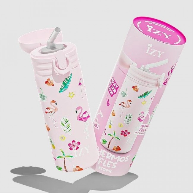 Izy bottles - IZY KIDS - 350 ml - Pink Flamingo