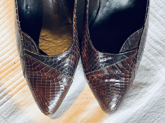 Retro zmijska koža cipele