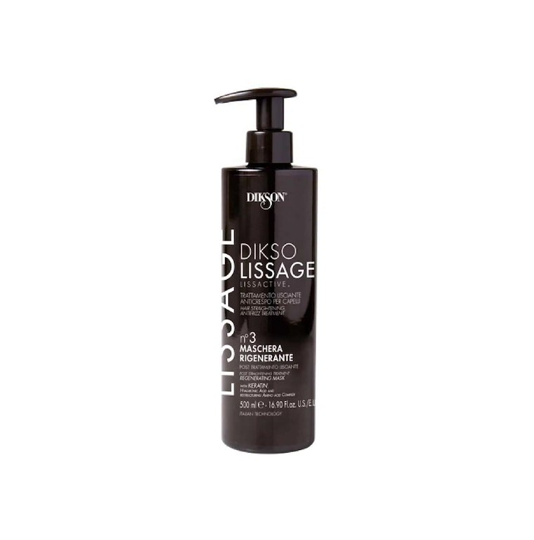 Dikson Dikso Lissage 3 Mask 500ml – Regenerativna maska posle tretmana ispravljanja
Dikson Dikso Lissage 3 Mask 500ml – Regenerativna maska posle tretmana ispravljanja