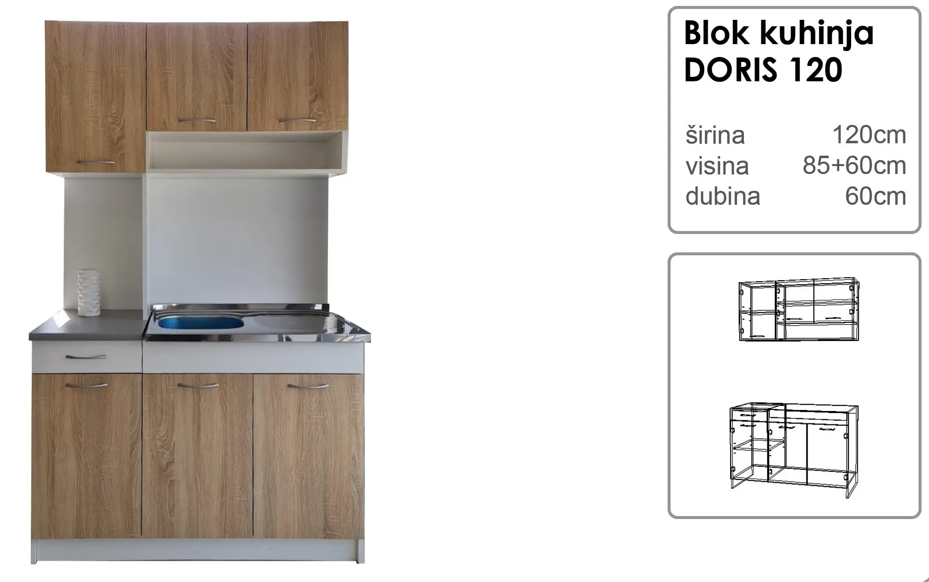 Blok kuhinja Doris 120