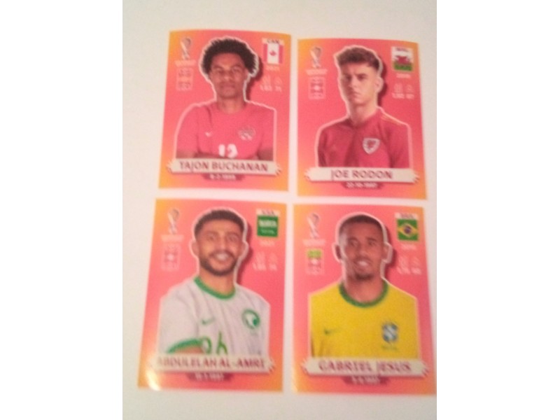 FIFA WORLD CUP QATAR 2022 PANINI Sličice na komad