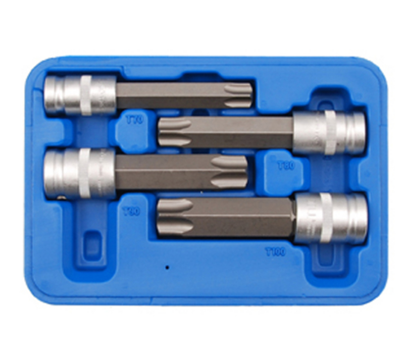 Set nasadnih bitova Torx s rupom 1/2", T80-90-100