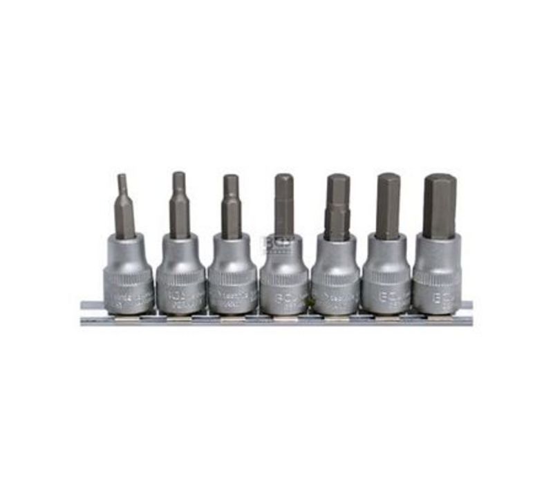 Set nasadnih bitova imbus 3-10mm 3/8", 7 delova