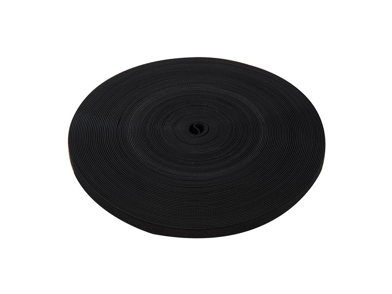 Čičak traka, crna 13 mm x 25 m