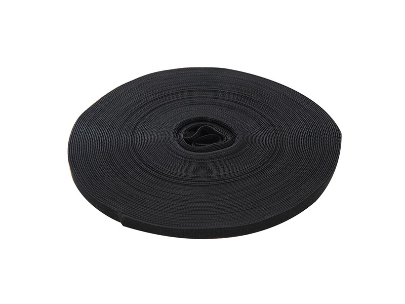 Čičak traka, crna 10 mm x 25 m