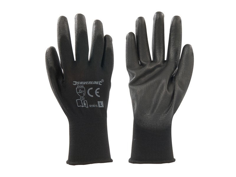 Crne rukavice za rad, velicina L