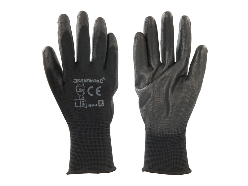 Crne rukavice za rad, velicina XL