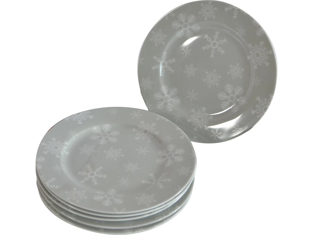 Sigma Novogodišnji porcelanski set tanjira za kolače 6u1