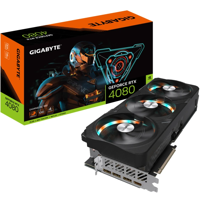 Gigabyte eForce RTX4080 Gaming OC (GV-N4080GAMING OC-16GD) grafička kartica 16GB GDDR6X 256bit