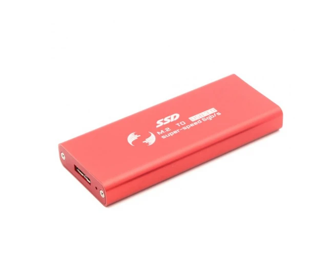 3G (85333) adapter USB (muški) na m.2 SSD crveni