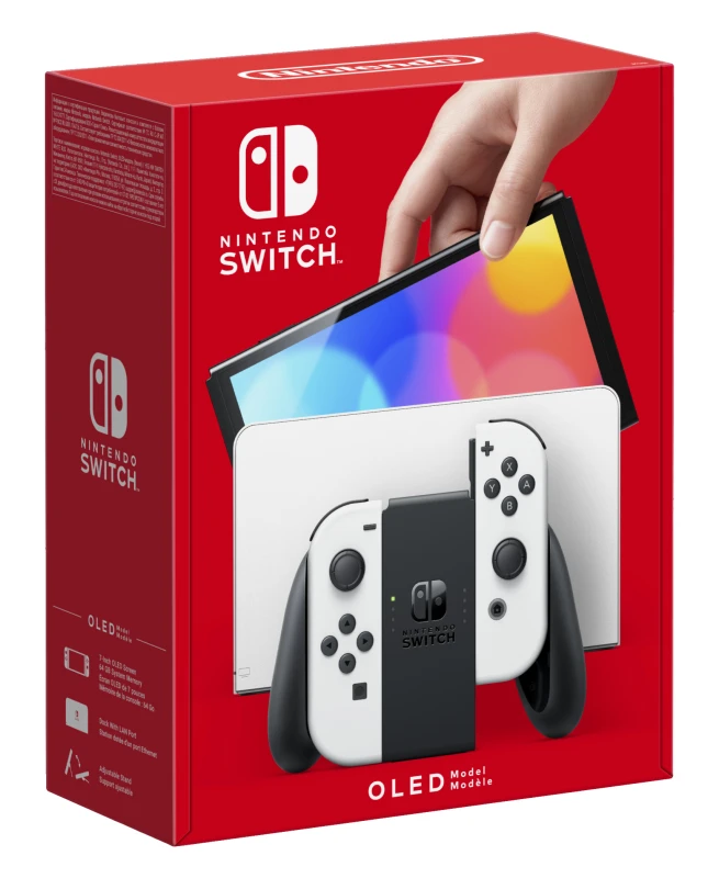 Nintendo Switch (OLED Model) Bela konzola 64GB
