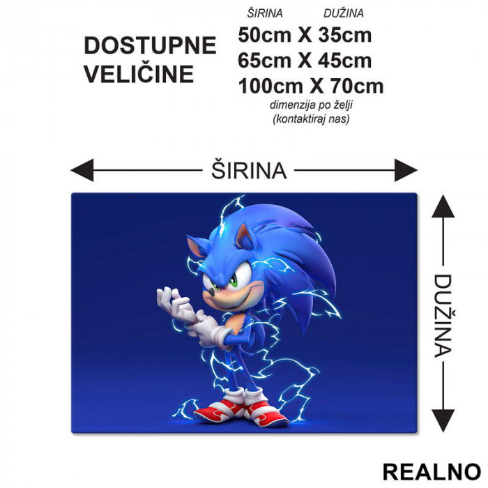 LIGHTING BOLTS - SONIC - PODMETAČ ZA STO