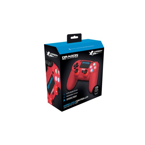 PS4 Dragon Shock 4 Wireless Controller Red