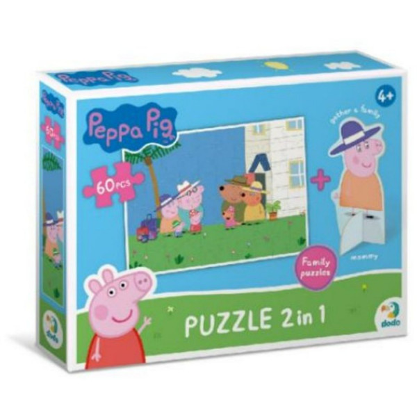 Dodo puzzle Peppa prase sa figurom, dan u prirodi