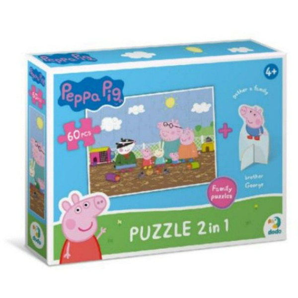 Dodo puzzle Peppa prase sa figurom, drugari