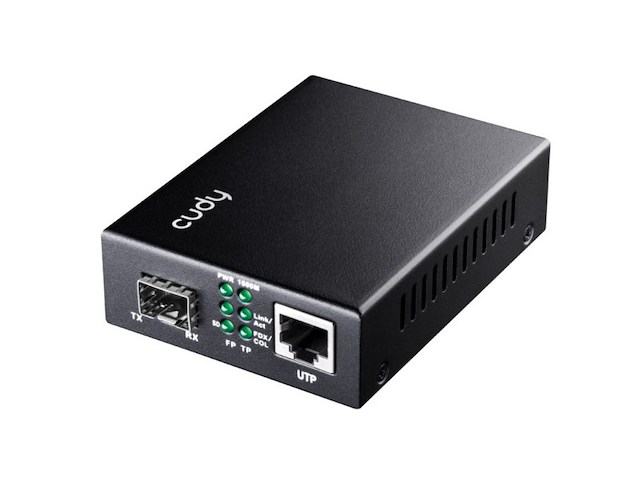 Cudy MC220 Gigabit Ethernet Media Converter 10/100/1000M SFP Slot to 10/100/1000M RJ-45