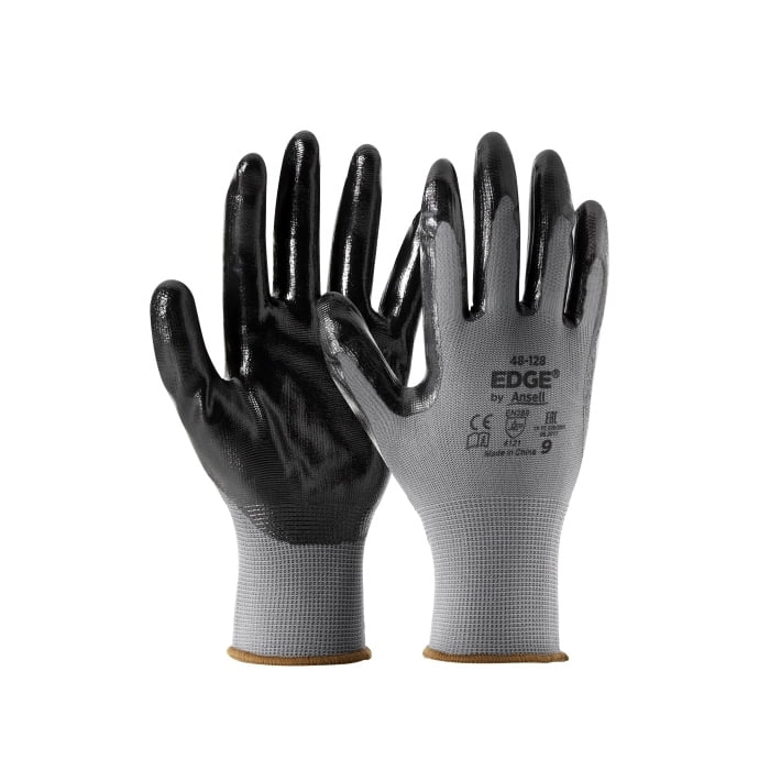 Rukavice EDGE 48-128 (poliester sa premazom od nitrila, sive) – Ansell TV-574