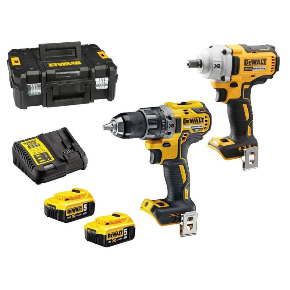 DeWalt DCK2077P2T Set akumulatorskog alata DCD791 aku bušilica + DCF894 aku udarni odvrtač 18V 2×5.0Ah