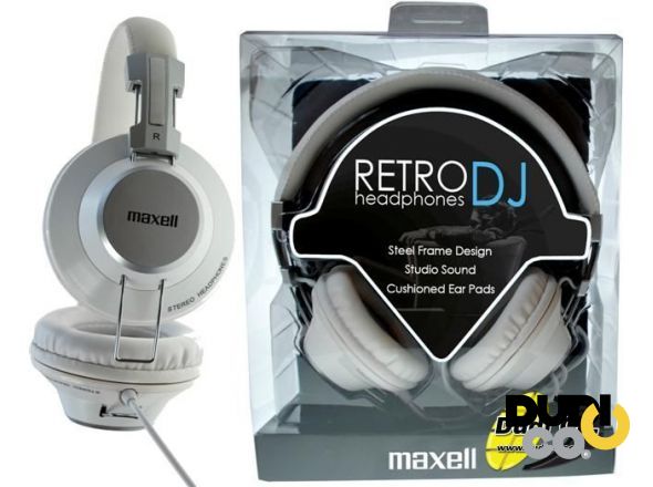 Maxell bele slušalice "retro dj"