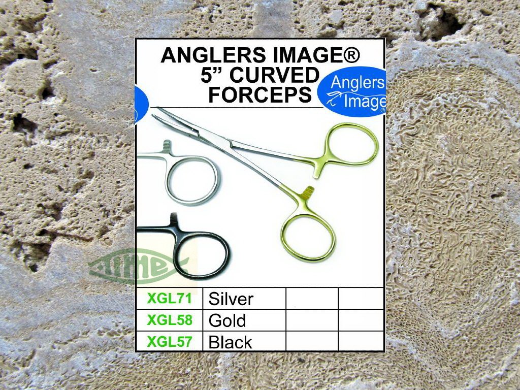 Anglers Image 5'' Curved Forceps