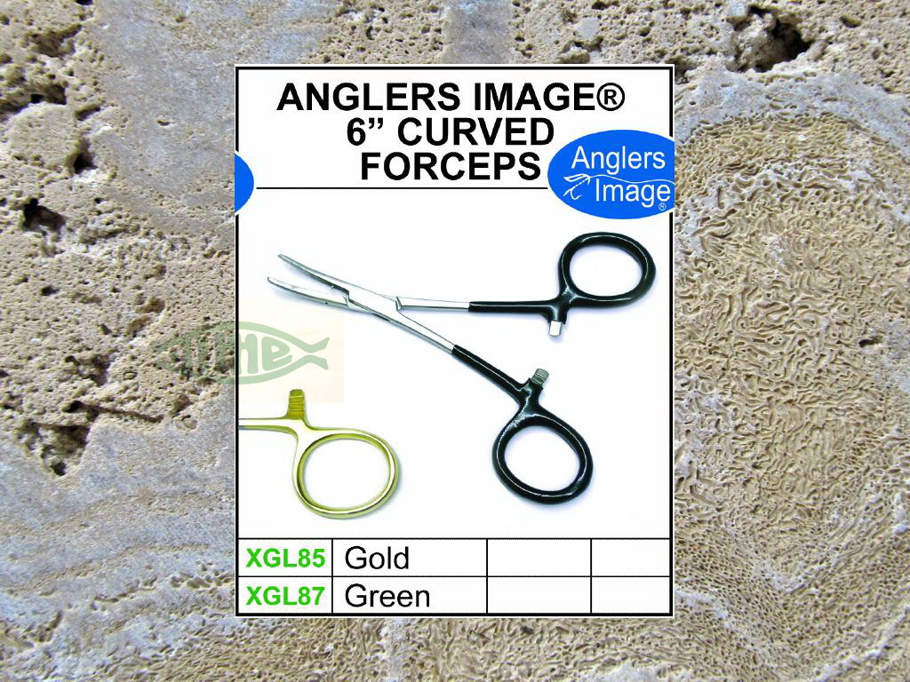 Anglers Image 6'' Curved Forceps