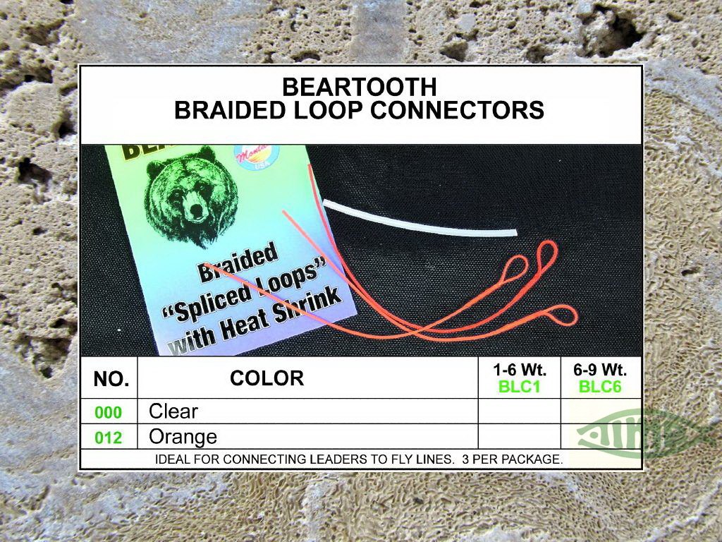 Beartooth Braided Loop Connectors Orange 1psc