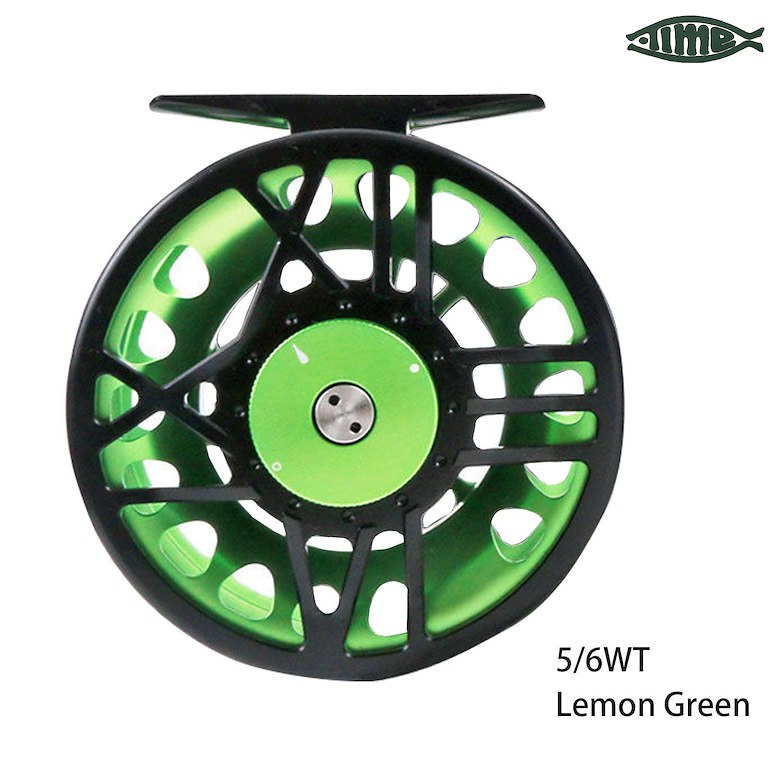 Fly Fishing Reel Time 5/6 Lemon Green
