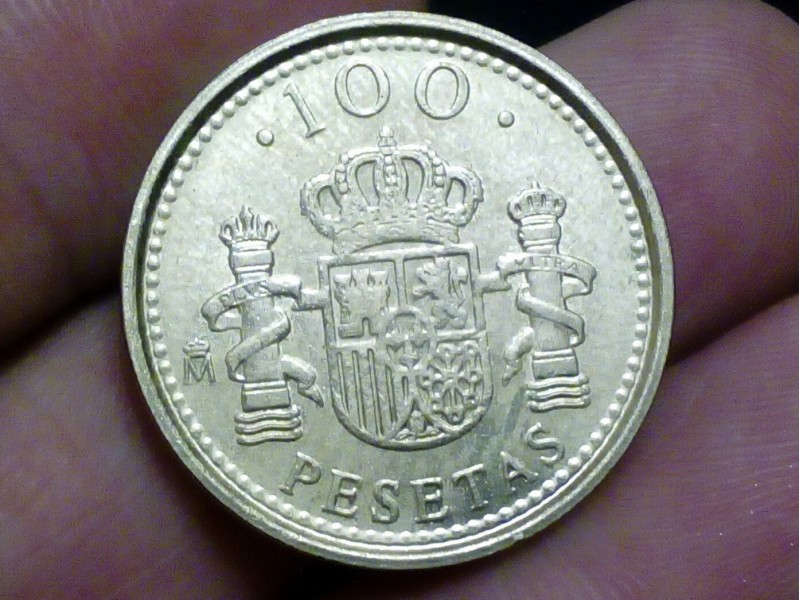 Spanija, 100 pezeta 1998